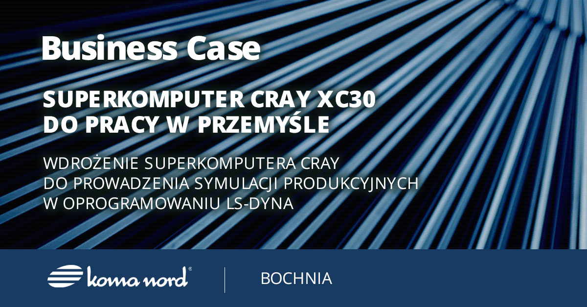 Superkomputer Cray XC30 do pracy w przemyśle